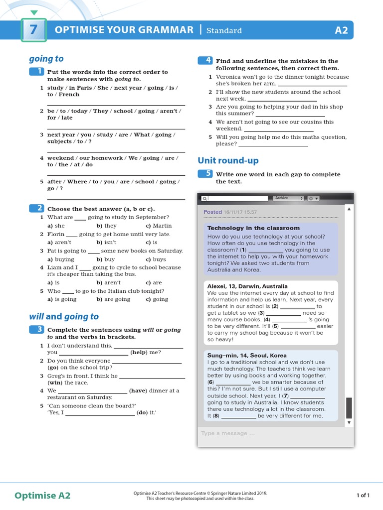 OPT A2 U07 Grammar Standard PDF | PDF | Cognition | Cognitive Science