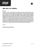 CMA CGM Bill of Lading Terms | PDF | Bill Of Lading | Cargo