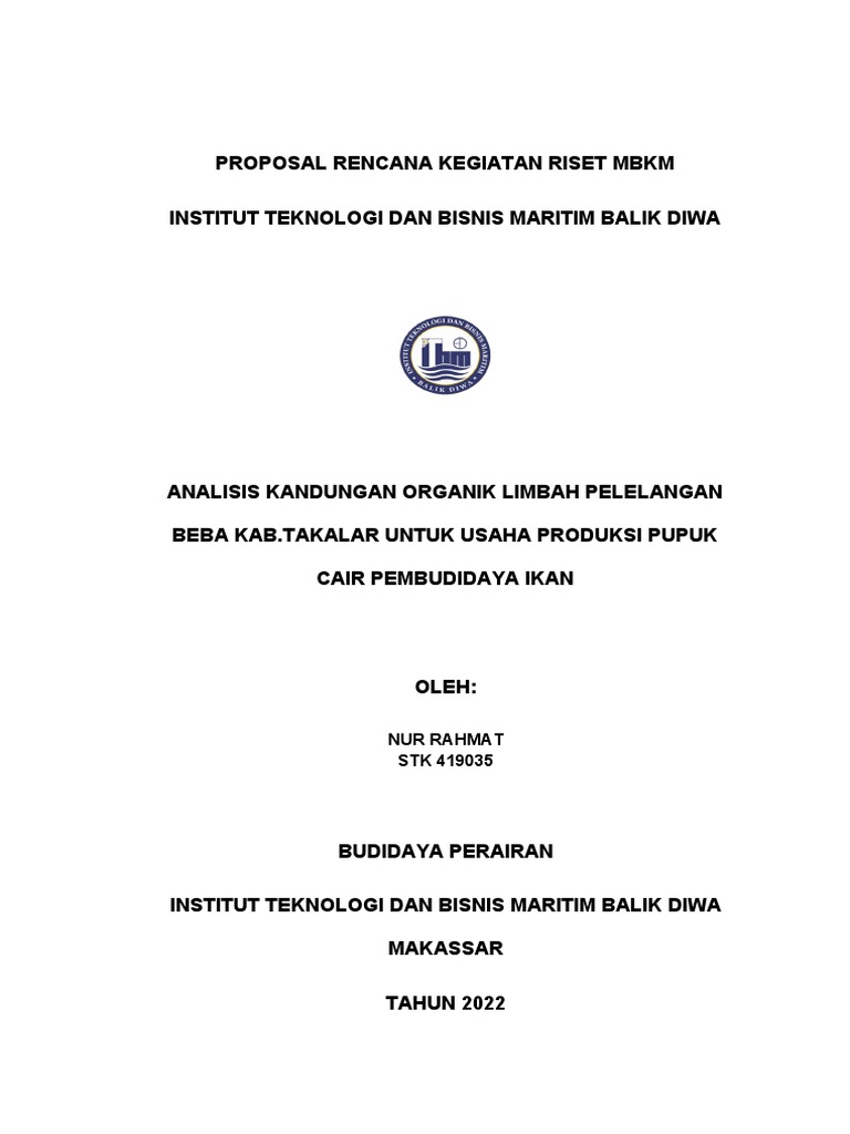 Proposal Riset | PDF | Teknologi & Rekayasa