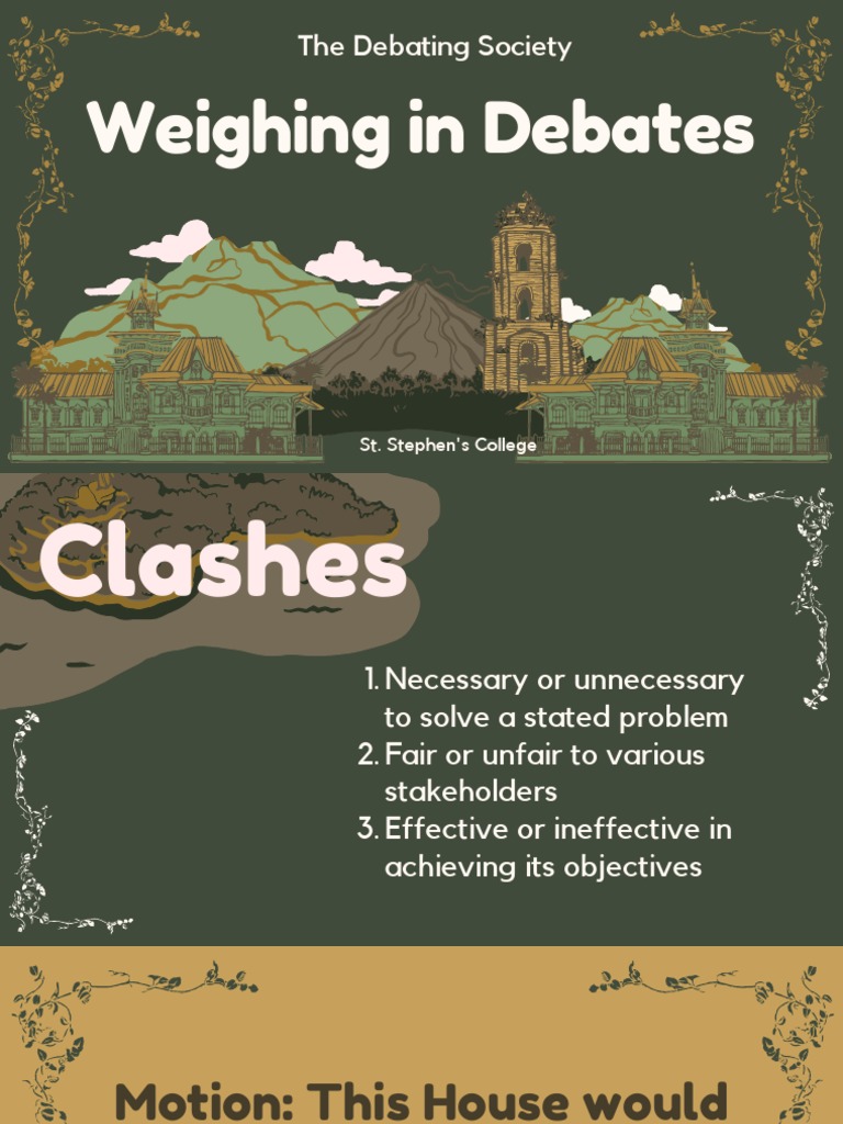 Weighing in Debates | PDF