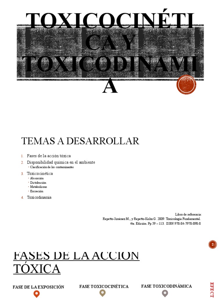 Toxicocinética y Toxicodinamia | PDF | Toxicidad | Contaminación