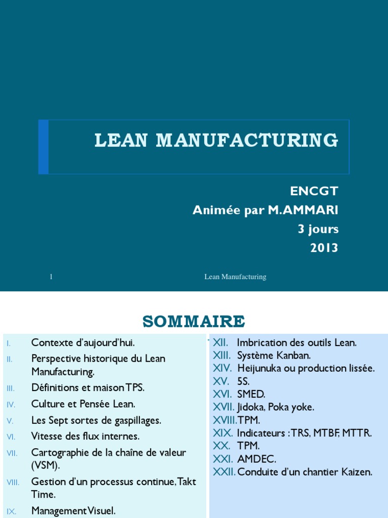 Lean Manufacturing | PDF | Lean (production) | Business