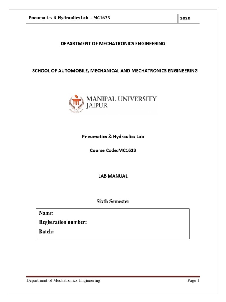 PHS - MC3132 - Lab Manual-2021 | PDF