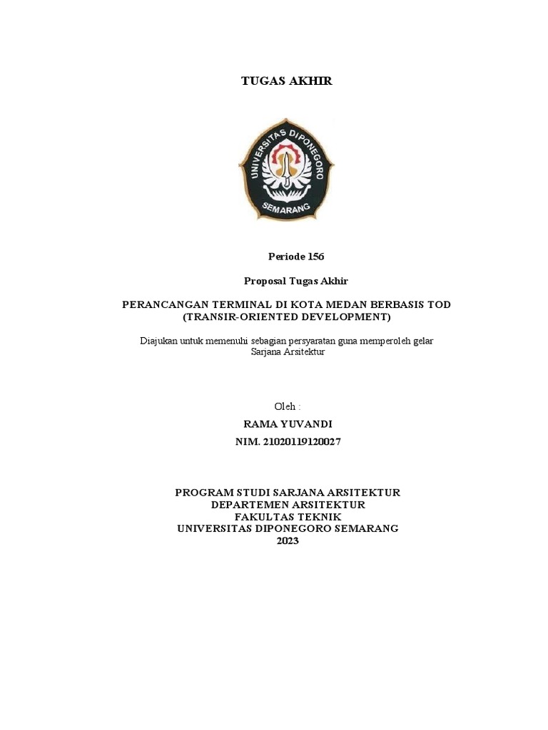 Proposal TA 2 Rama Yuvandi | PDF