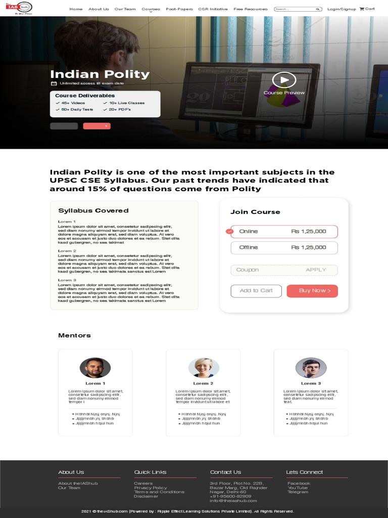 IAS Hub Web UI PDF | PDF | World Wide Web | Internet & Web