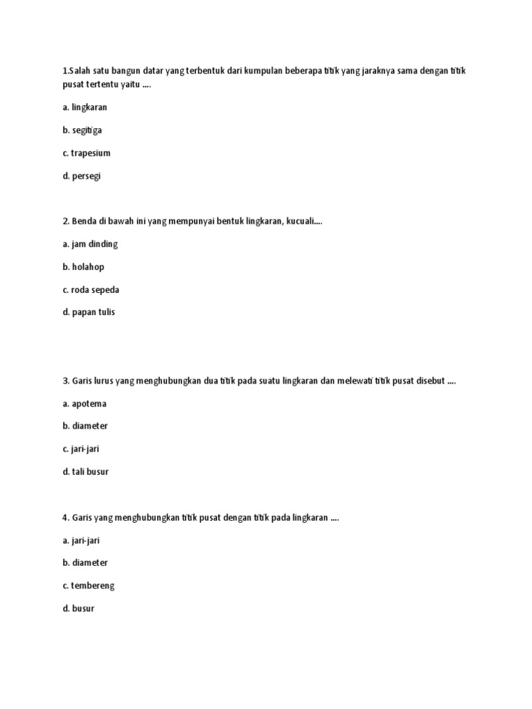 Lingkaran | PDF | Metode & Bahan Ajar