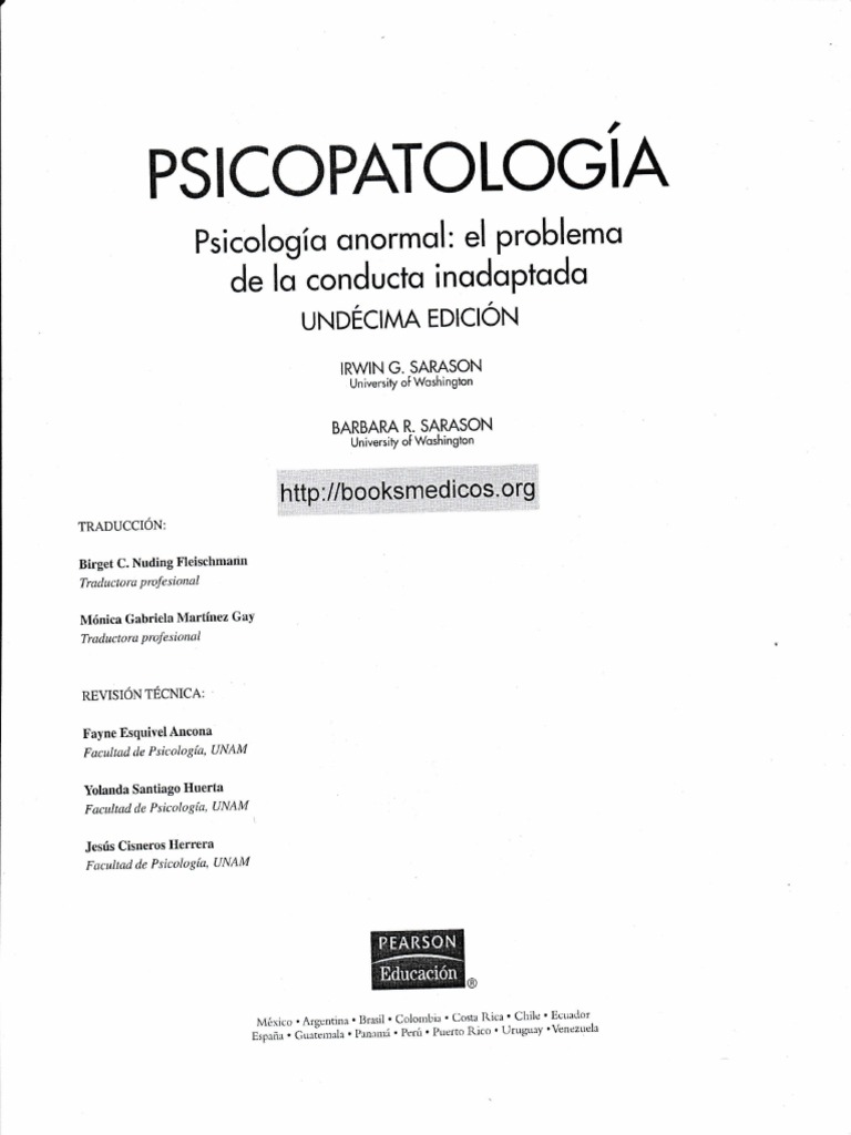 Psicología Anormal: El Problema de Ia Conducto Inadaptada | PDF ...