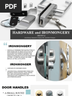 Ironmongery: Types and Components | PDF | Door