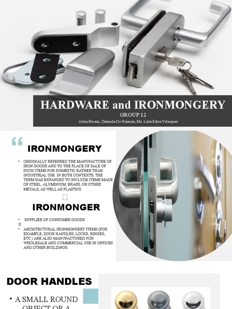 IRONMONGERY | PDF