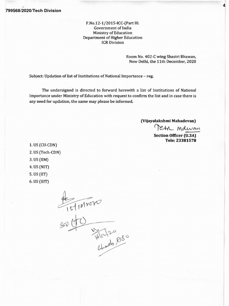 List of Institutions of National Importance | PDF | Government Of India ...