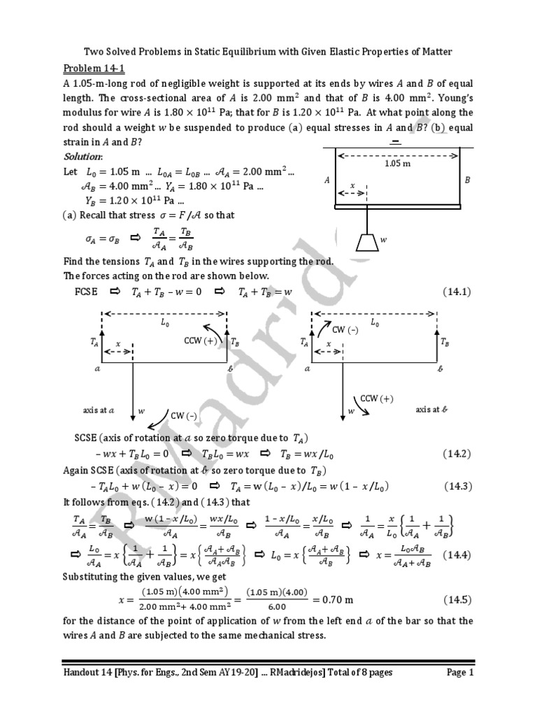 hdt14 Stat Equi1 | PDF | Beam (Structure) | Bending