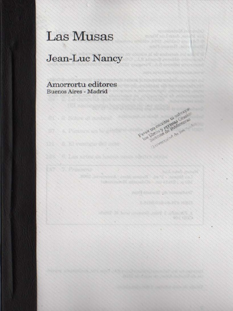 03 Nancy J-L Las Musas | PDF