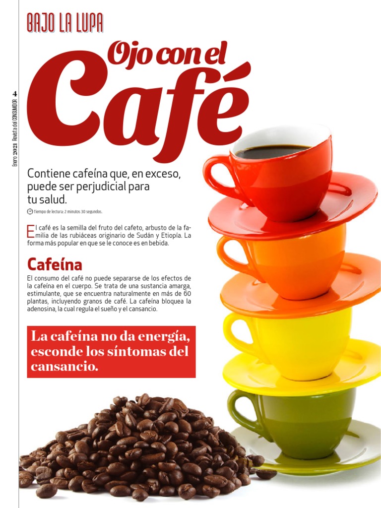 RevistaDelConsumidor PROFECO Café | PDF | Cafeína | café