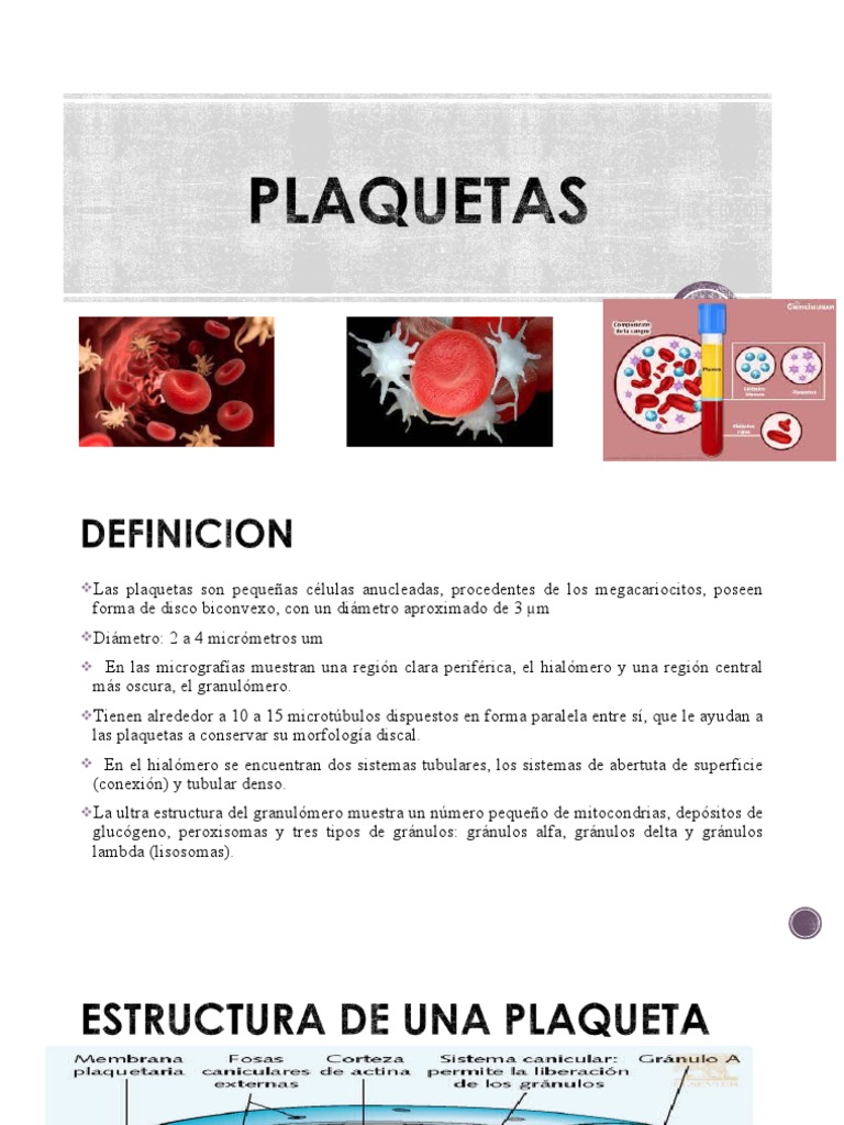 PLAQUETAS | PDF | Plaqueta | Coagulación