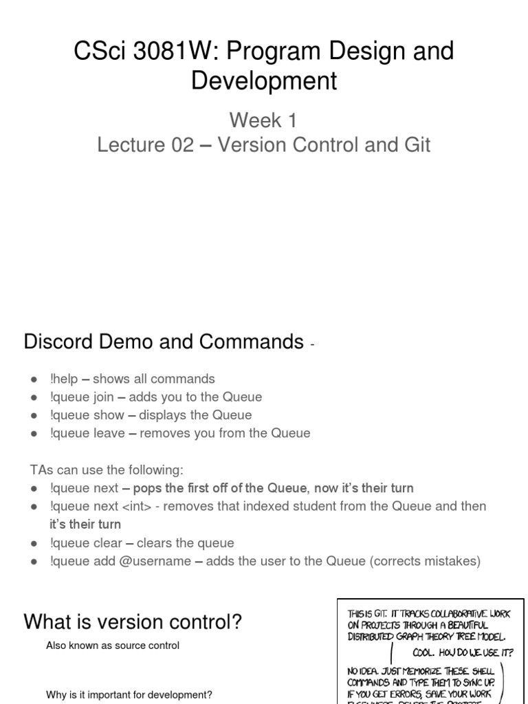 02 Version Control Git Pdf Pdf Version Control Technology Development