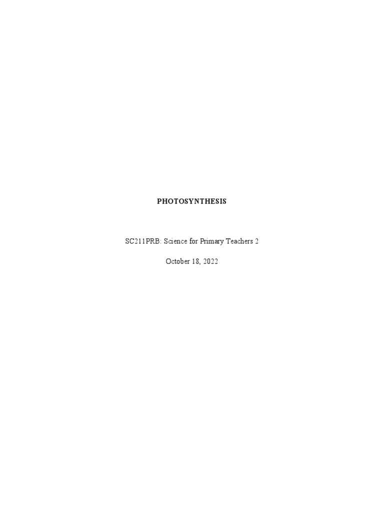 Sasha Sweet Lab Pdf Photosynthesis Leaf