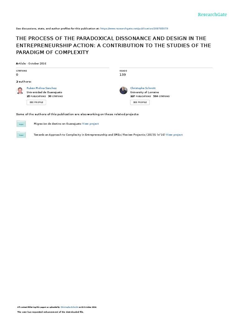 The Process of The Paradoxical Dissonance and Design in The ...