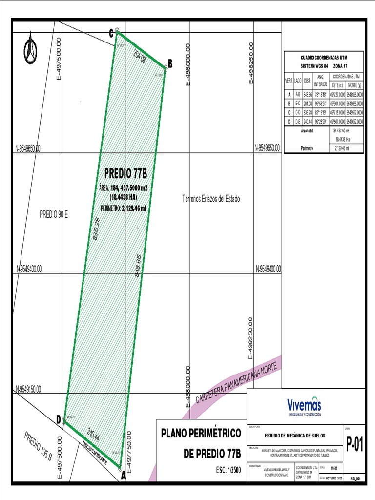 PP - Plano Perimétrico | PDF | Geodesia | Cartografía