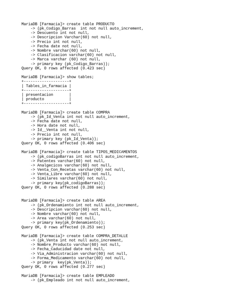 Script Base Datos | PDF | Bases de datos | Datos de computadora Script Base Datos | PDF | Bases de datos | Datos de computadora