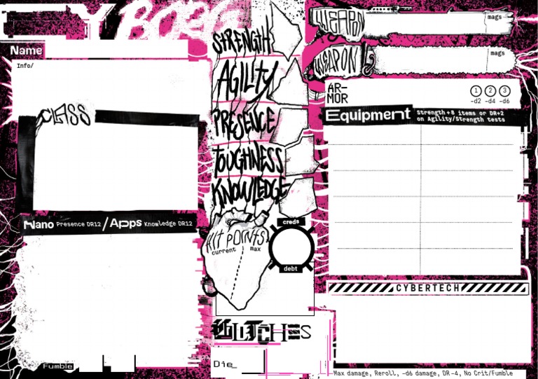 CY_BORG Character Sheet Overview | PDF