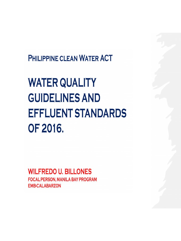 F. A1 Overview of RA 9275 Philippine Clean Water Act | PDF | Water | Sewage