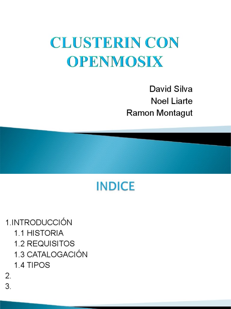 OpenMosix Rev2 | PDF | Grupo de computadoras | Informática
