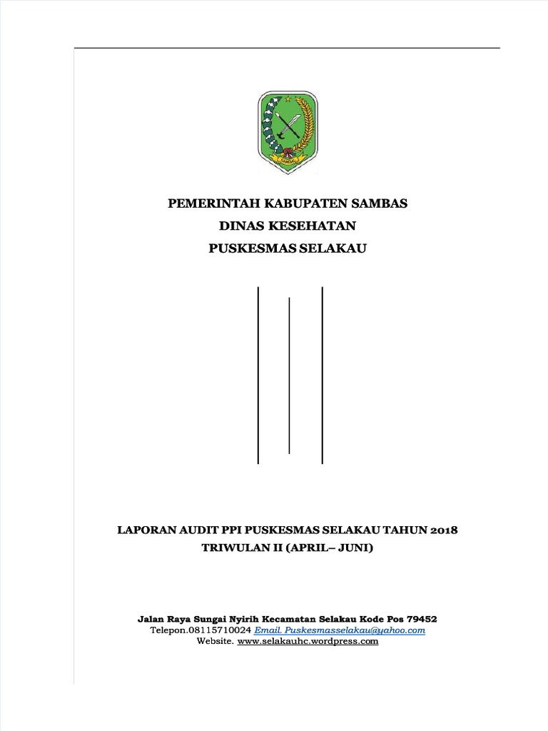 Audit PPI Puskesmas Selakau 2018 | PDF