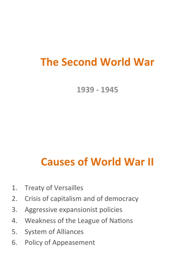 Causes and Consequences of WWII | PDF | World War II | Global Politics