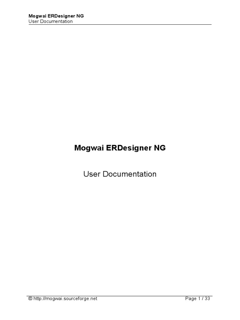 Mogwai ERDesigner NG | PDF | Databases | Microsoft Sql Server