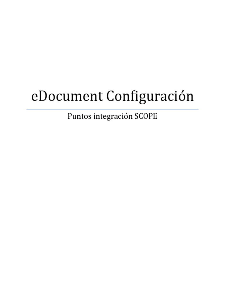 CONFIGURACION Edocument | PDF | Servidor proxy | Contabilidad