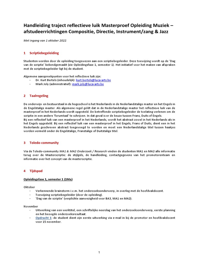 Handleiding Masterscriptie | PDF