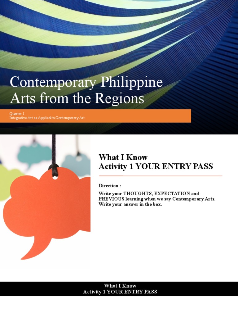 Contemporary Philippine Arts Regions | PDF | Aesthetics | Contemporary Art