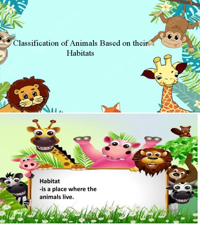 Classification of Animals Based On Their Habitats | PDF