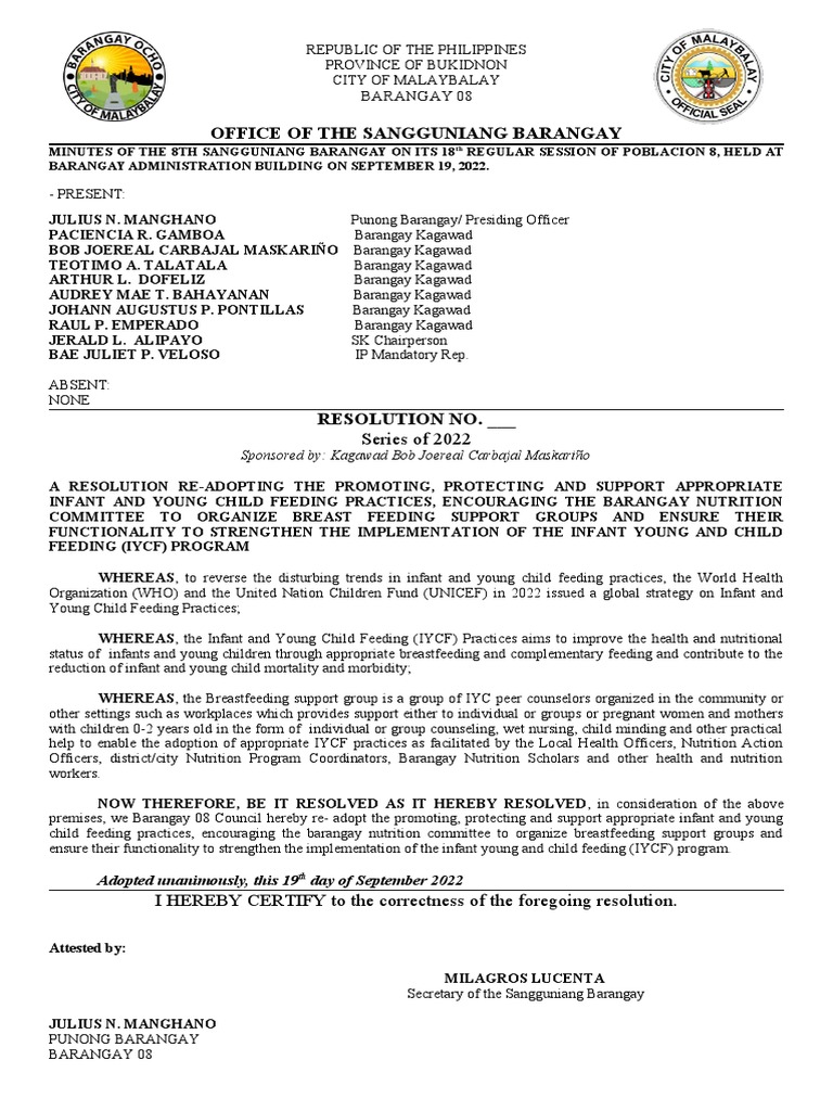 The Infant Young and Child Feeding (Iycf) Program | PDF | Breastfeeding ...