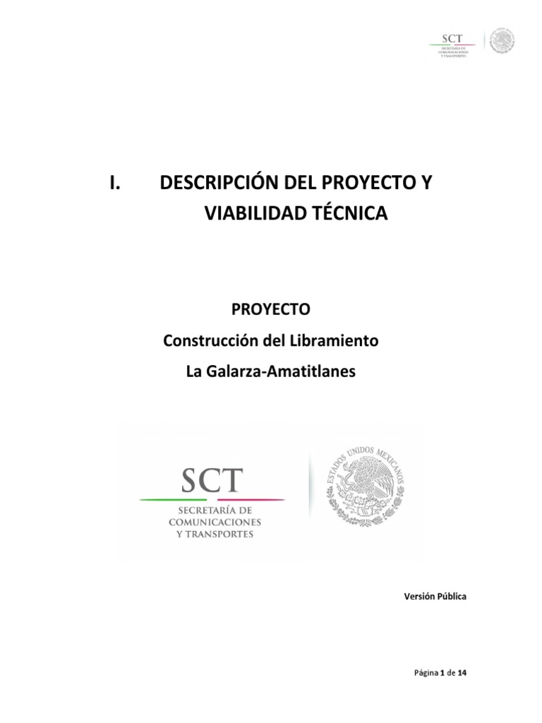 I Descripci N Del Proyecto y Viabilidad T Cnica La Galarza Versi N Publica PDF | PDF ...