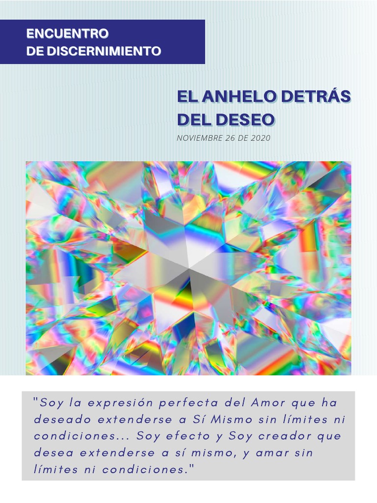 Material PDF Discernimiento Noviembre El Deseo | PDF | Amor