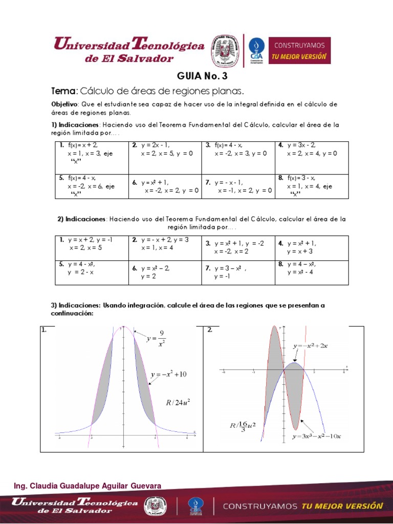 Guias de Ejercicios 3 Matematica 3 Virtual PDF | PDF | Integral | Matemáticas