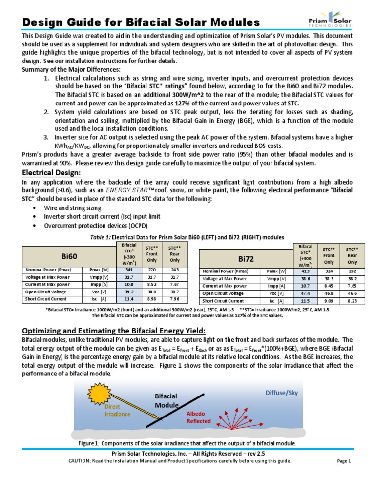 Modulo Bifacial | PDF | Photovoltaics | Solar Panel