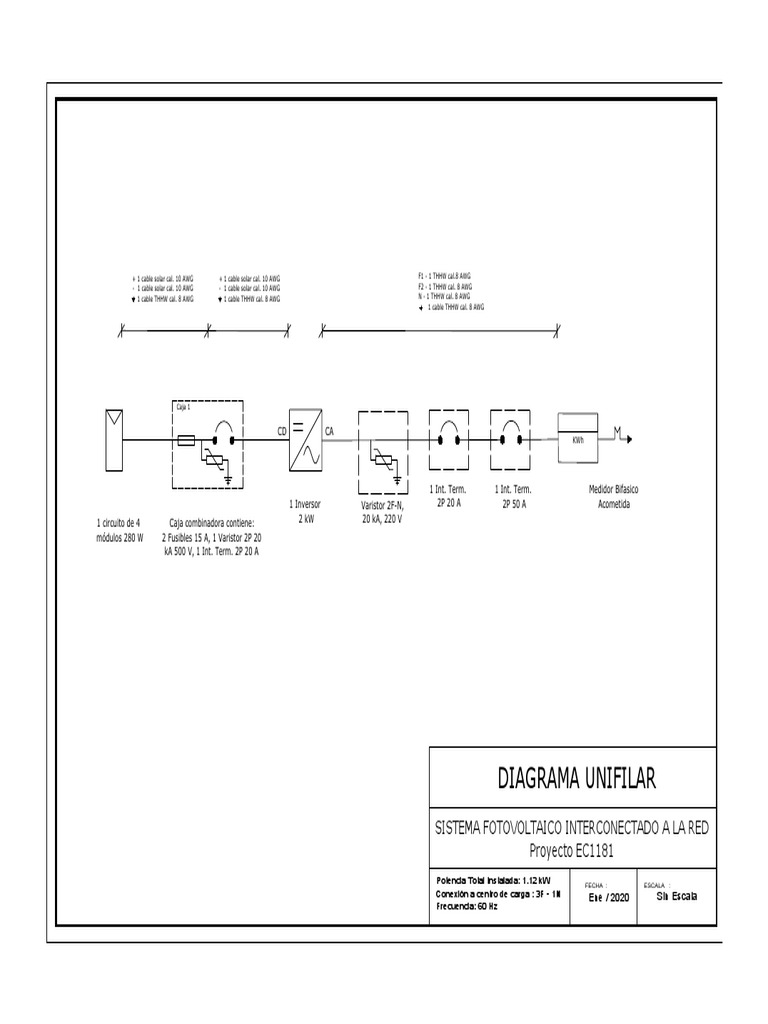 6.plano Unifilar (C) | PDF