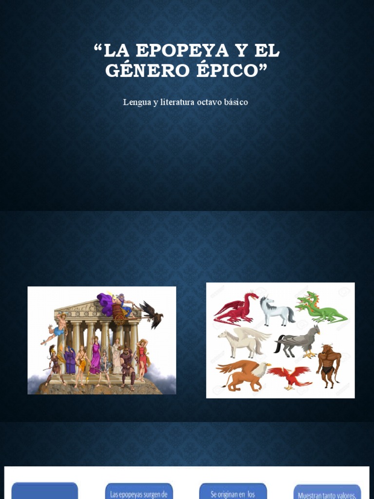 La Epopeya y El Género Épico | PDF
