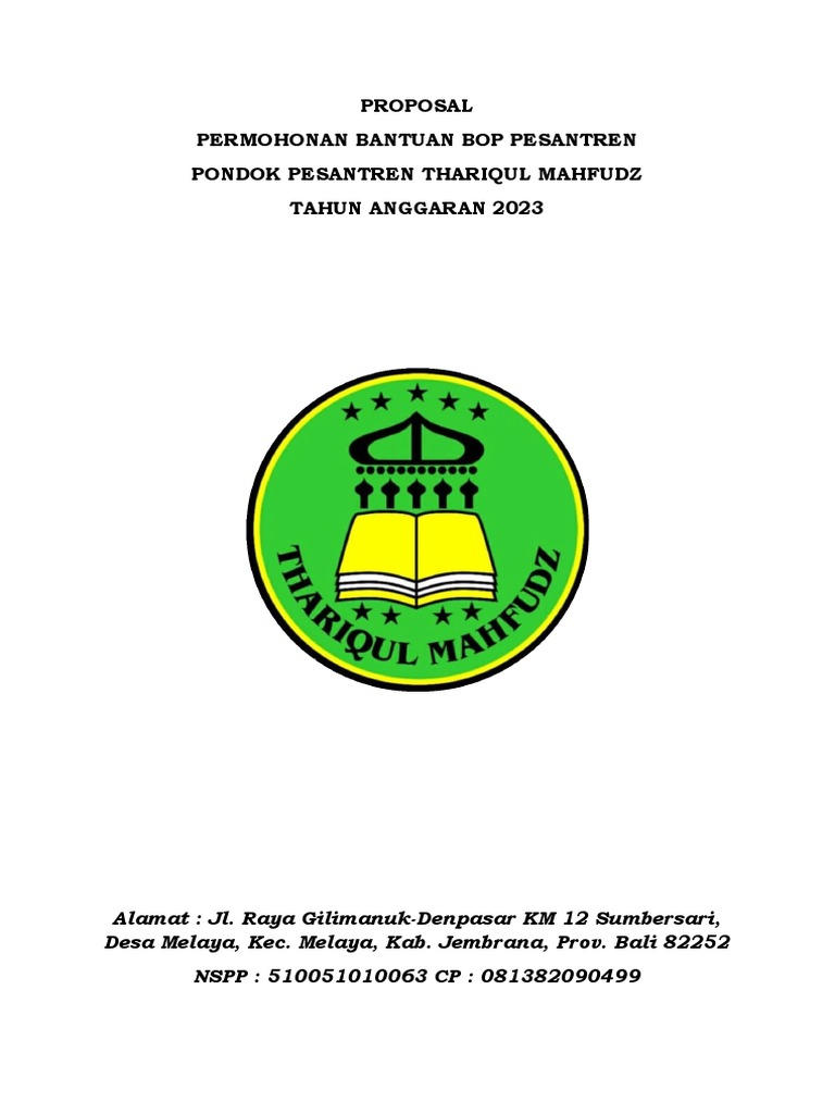 Proposal Bop 2023 | PDF