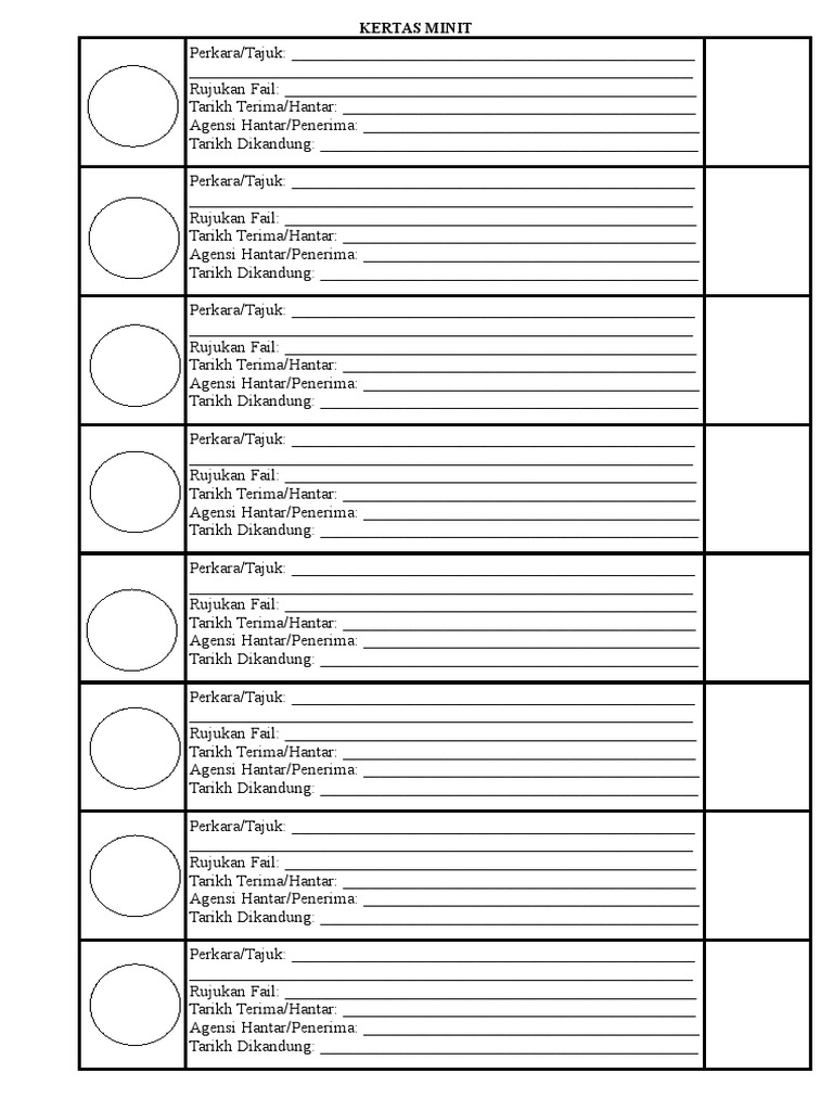Kertas Minit | PDF