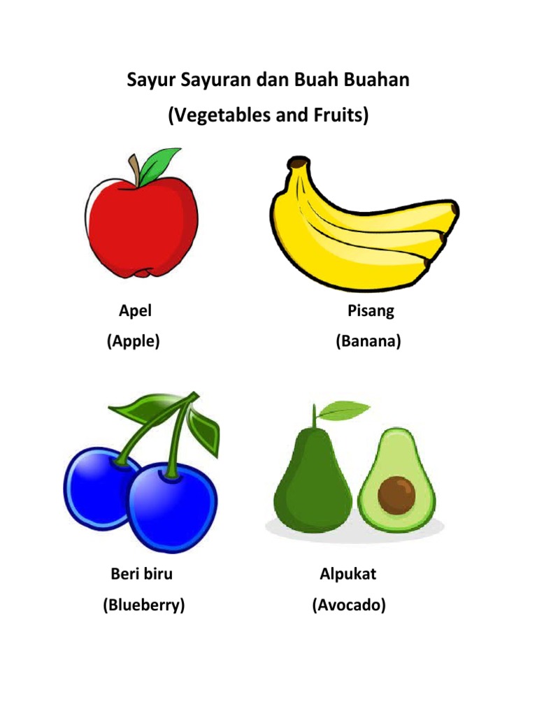 Sayur Sayuran Dan Buah Buahan | PDF