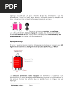 Tabla IATA Equipajes | PDF