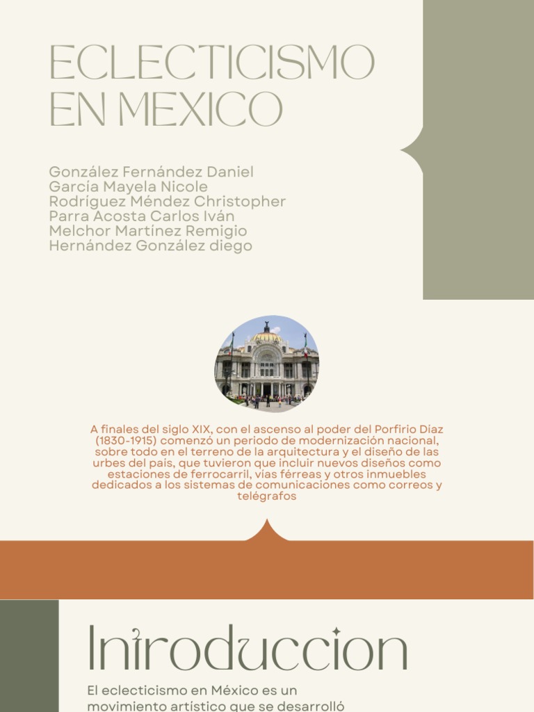 Eclecticismo arquitectónico en México | PDF | México | Art Nouveau
