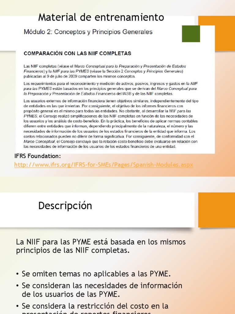 Principales Diferencias Entre La Niif Completa y Niif Pymes | PDF | normas internacionales de ...