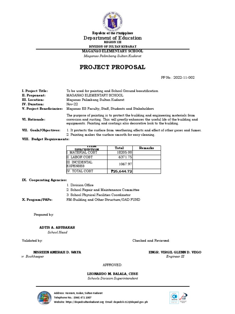 School Ground Beautification Program of Works | PDF | Materials School Ground Beautification Program of Works | PDF | Materials
