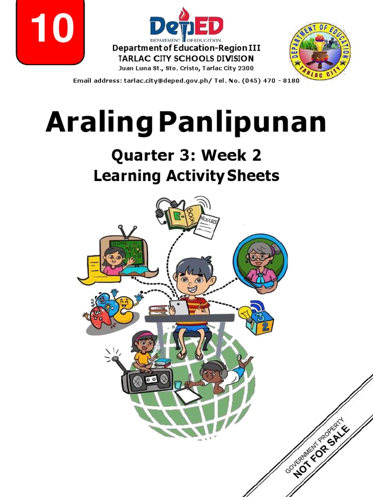 Araling Panlipunan: Quarter 3: Week 2 Learning Activity Sheets | PDF