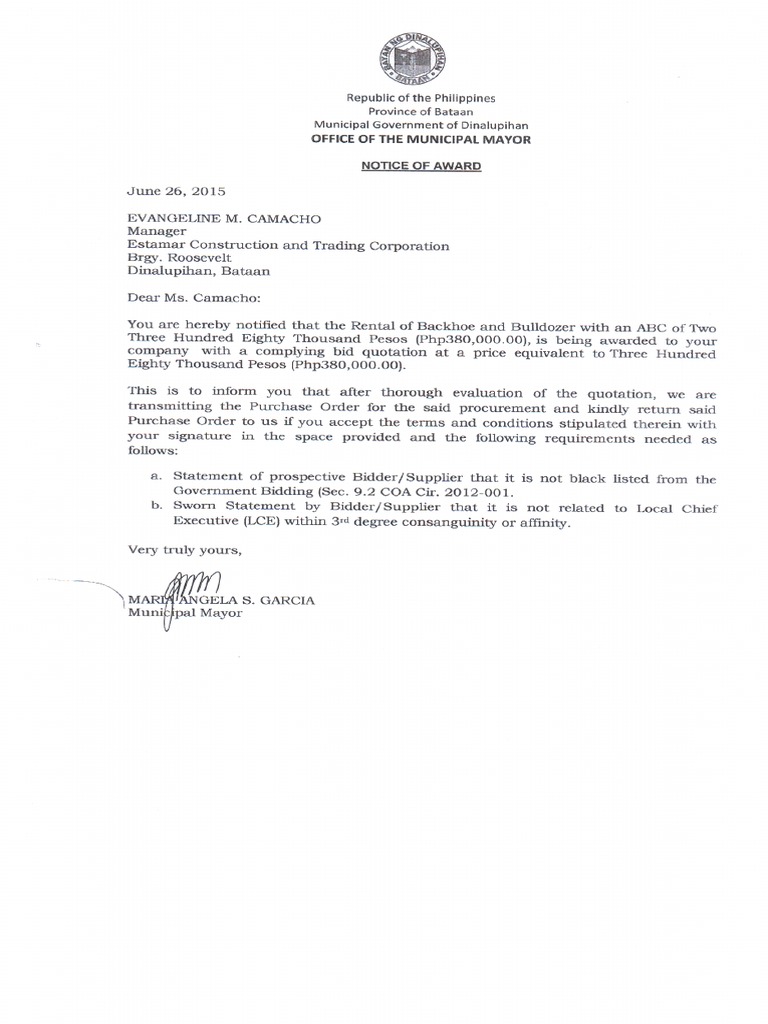 Rental of Backhoe Ang Bulldozer | PDF