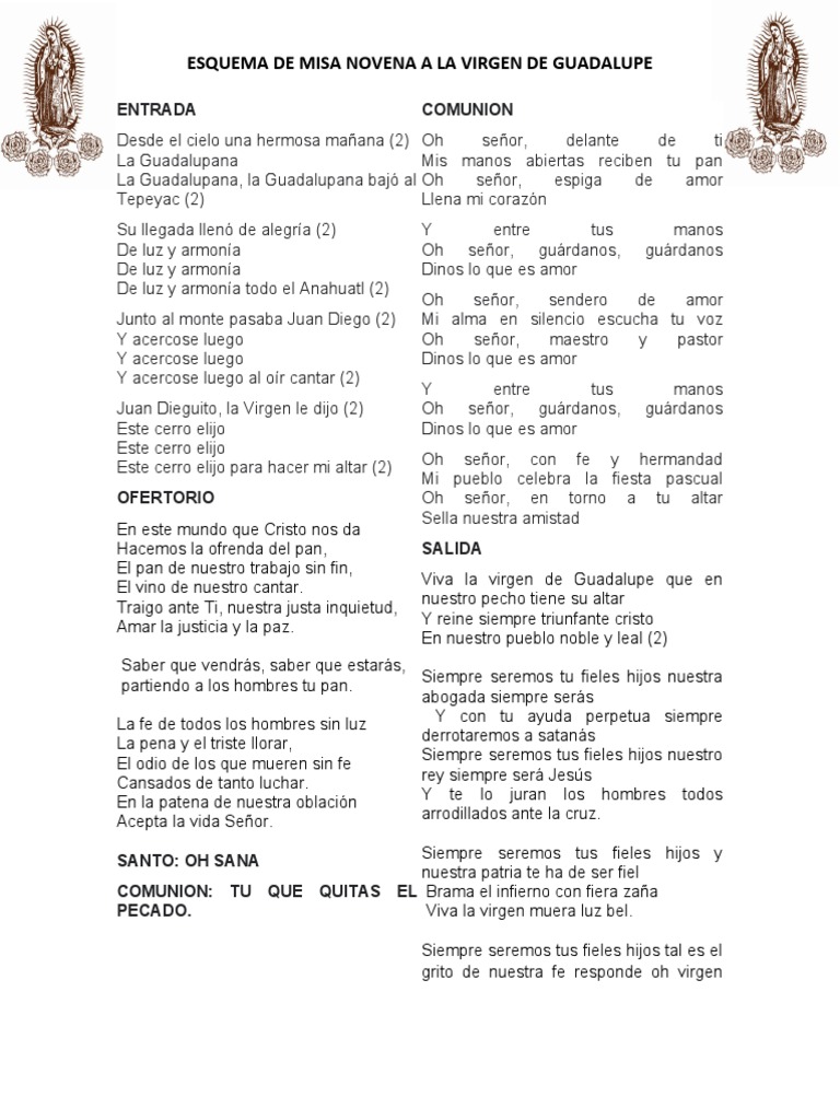 Esquema de Novena | PDF | Misa (liturgia) | eucaristía